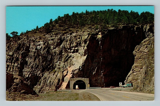 Yellowstone National Park WY, Shoshone Canyon Tunnel, Chrome Wyoming ...
