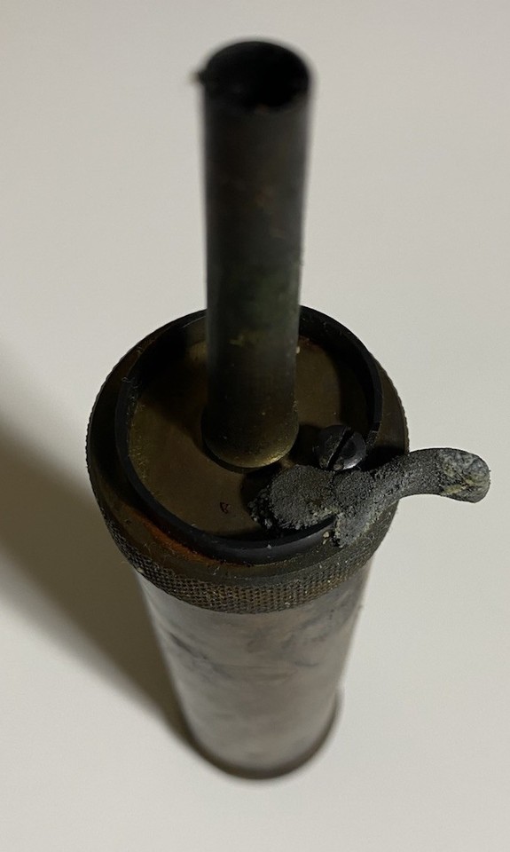 Vintage CVA Muzzleloader Black Powder Flask - Brass Flintlock Deer ...