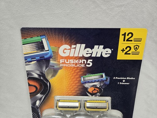 Gillette Fusion5 Proglide Razor Blades 12 Proglide + 2 Proshield 14 ...