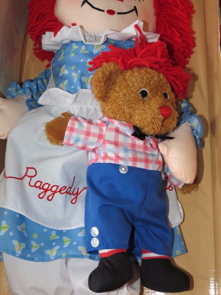 New In Box Dakin Raggedy Ann & Raggedy Bear 85th Anniversary Birthday ...