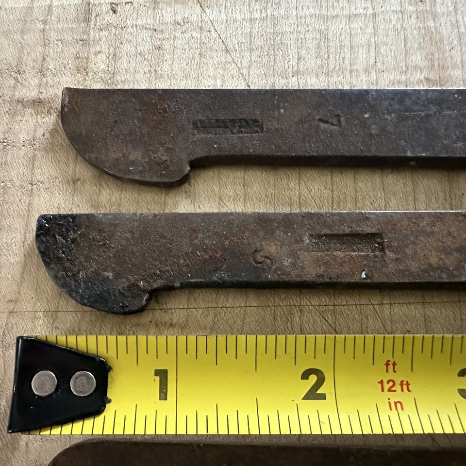 Vintage Lot Antique Stanley, Ward & Others Irons Cutter Blades Plow ...