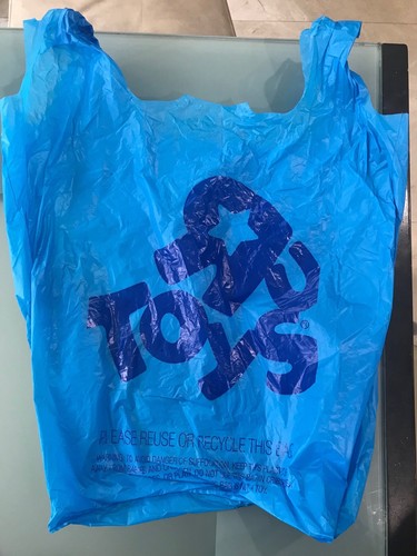 RARE Toys R Us / Babies R Us Blue Plastic shopping bag | eBay