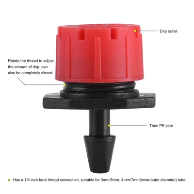 Mini Garden Irrigation Watering Flow Dripper Head Drip Flower Plan HG ...