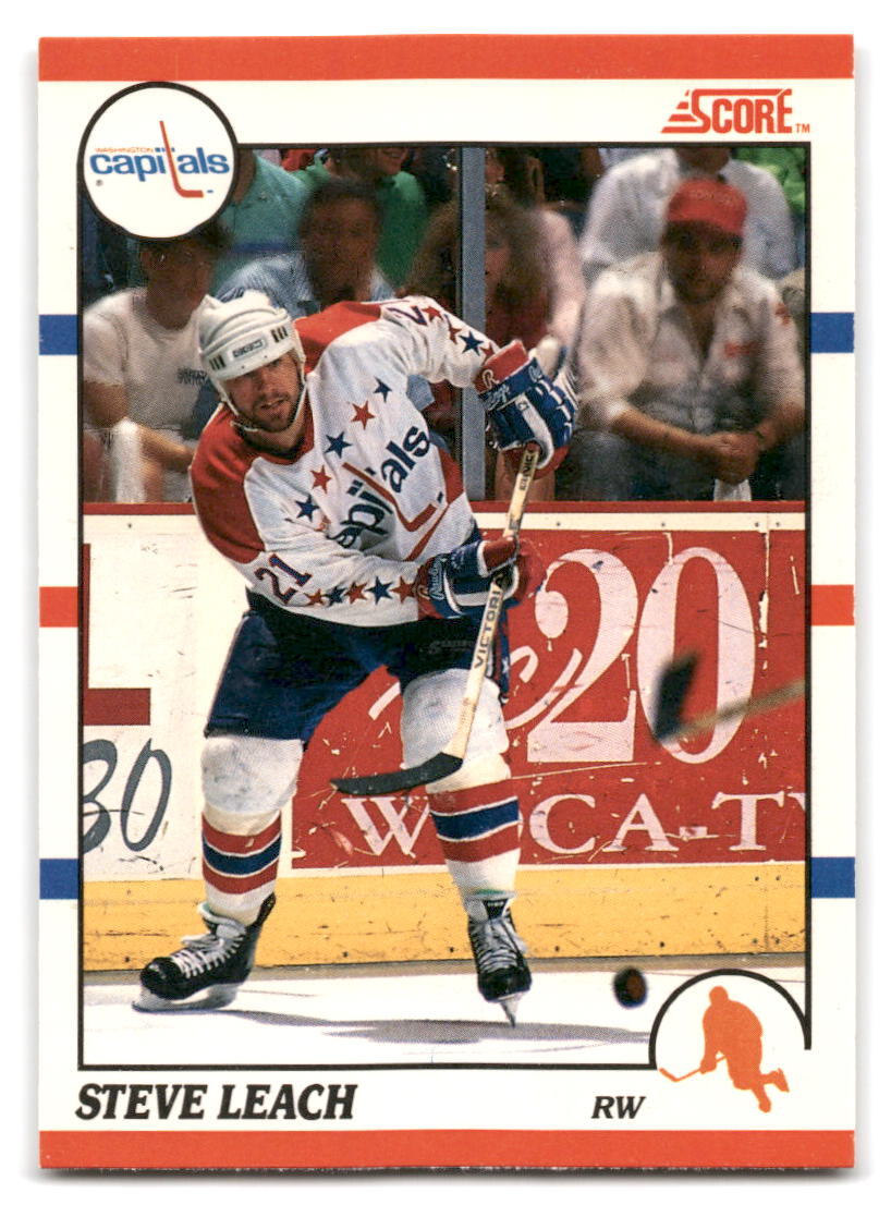 Steve Leach 1990 Score Canadian HOCKEY #279 Washington Capitals | eBay