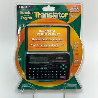 VTG SEIKO Spanish English Translator Advanced Verb Conjugation ...