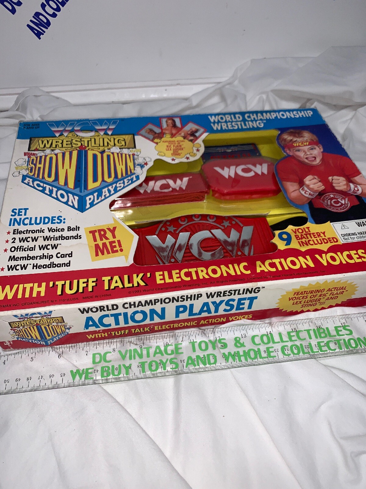 Toy Max WCW Rick Flair WWF WWE NATURE BOY Wrestling Show Down Action ...