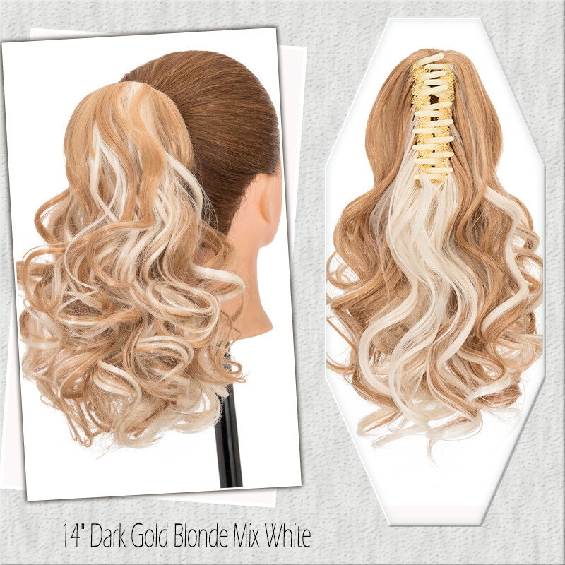 Highlight Thick Real Claw Ponytail Clip In Hair Extensions Pony Tail As ...