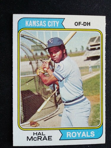 1974 Topps Baseball Card # 563 Hal McRae - Kansas City Royals | eBay