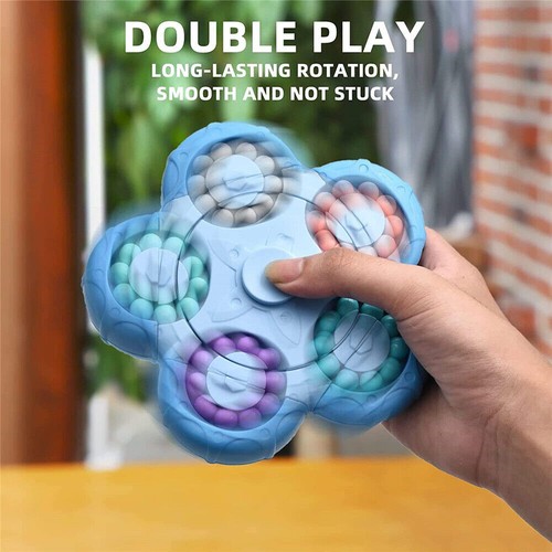 Magic Bean Rotating Cube Finger Cube Jigsaw Puzzle Spin Gyro ...