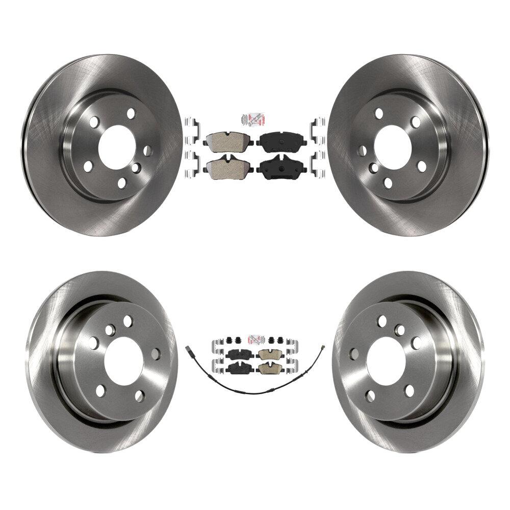 Semi-Metallic Ceramic Pads And Disc Brake Rotors Front Rear Kit For ...