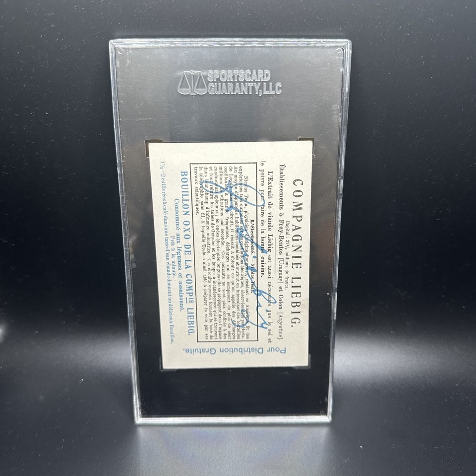 1907 Liebig Nikola Tesla Electricity Trade Card SGC 40 VG French Issue ...
