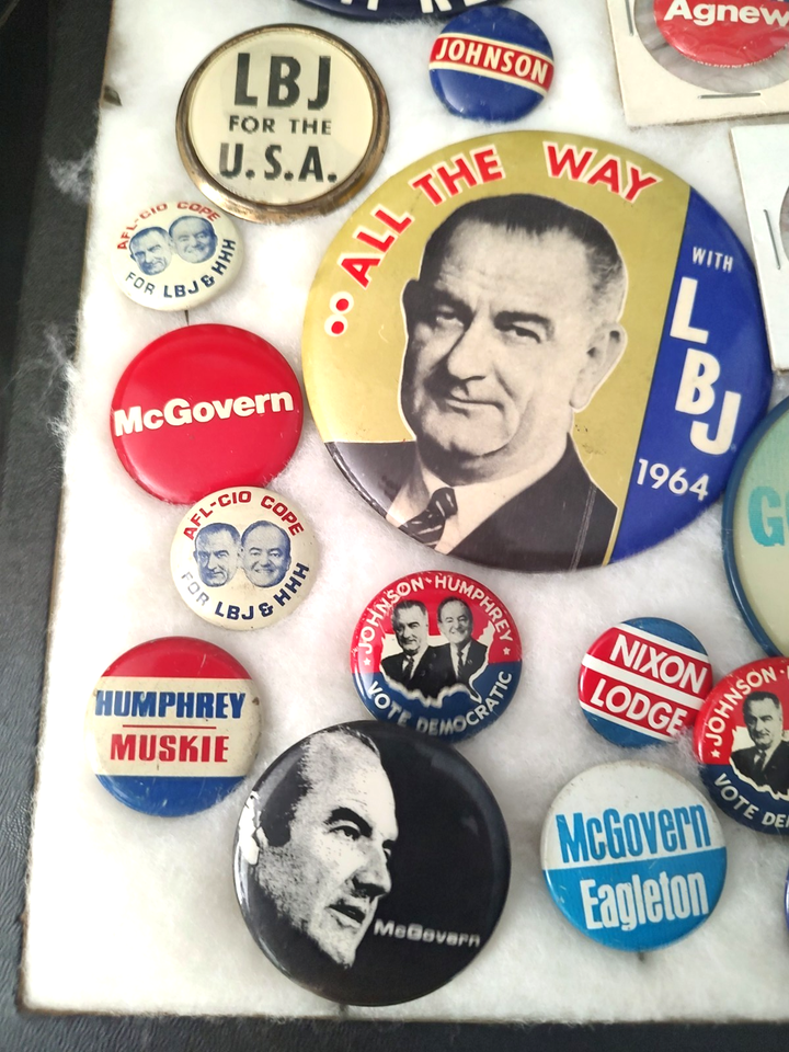 Lot Of Vintage Presidential Campaign Buttons and Pins 1960's-1980's | eBay