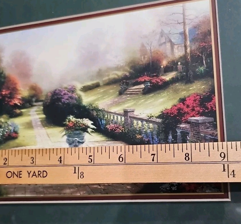 5 Thomas Kincade Paintings Gold Framed 18" X 15" Matte Prints 2000 ...
