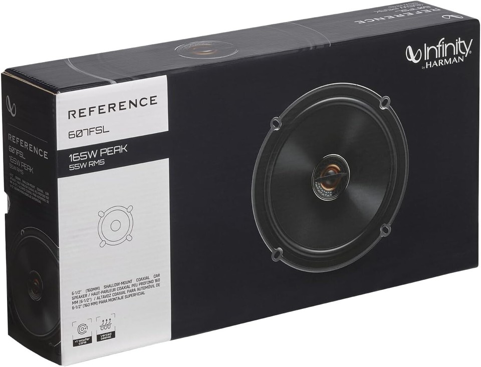 Infinity Reference REF607FSL 6-1/2" Shallow 2-way Car Speakers 165w Max Power | eBay
