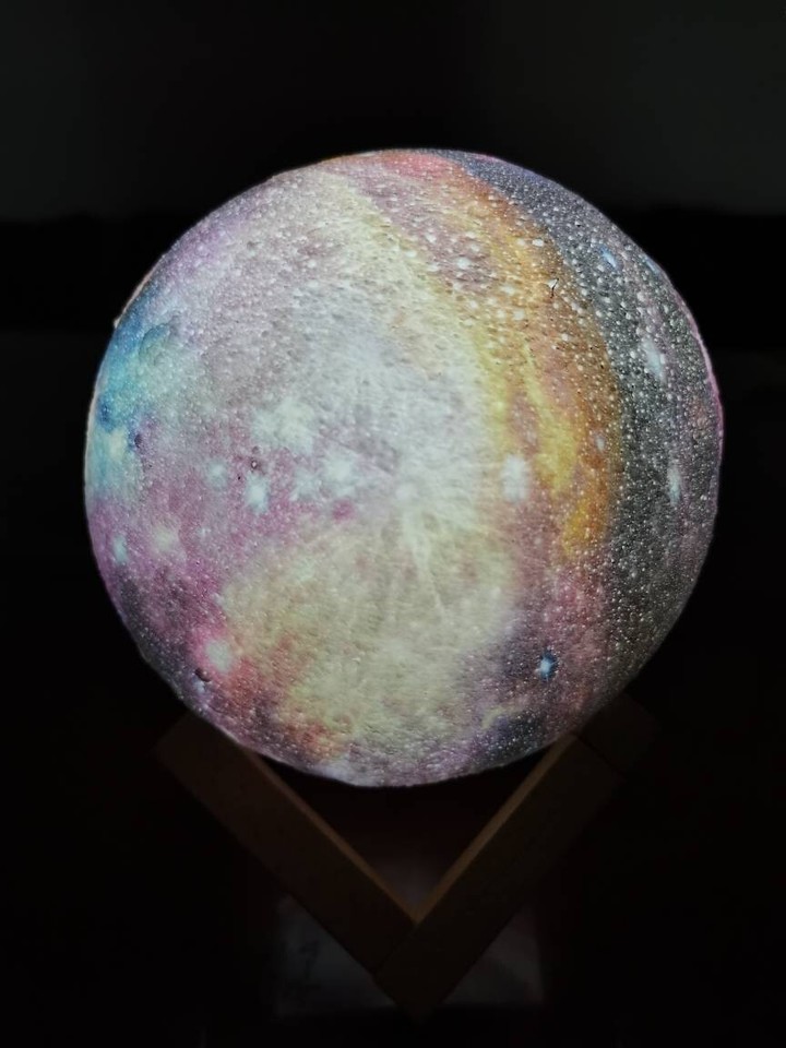 Moon Lamp Galaxy 5.9 inch 16 LED Colors 3D Night Light Remote /Touch ...