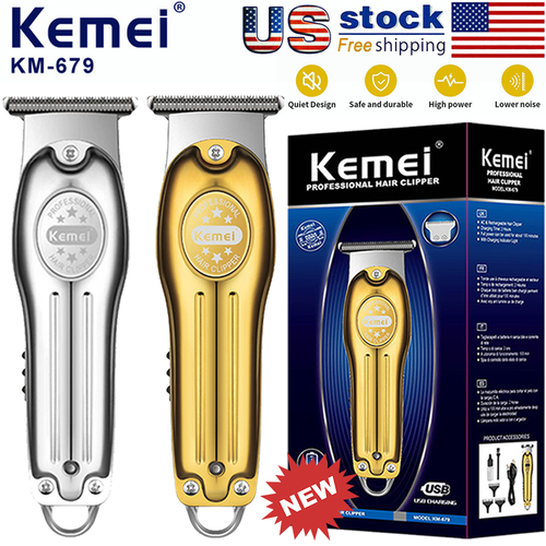 New Kemei Professional Hair Clipper Electric Portable Zero Gapped ...