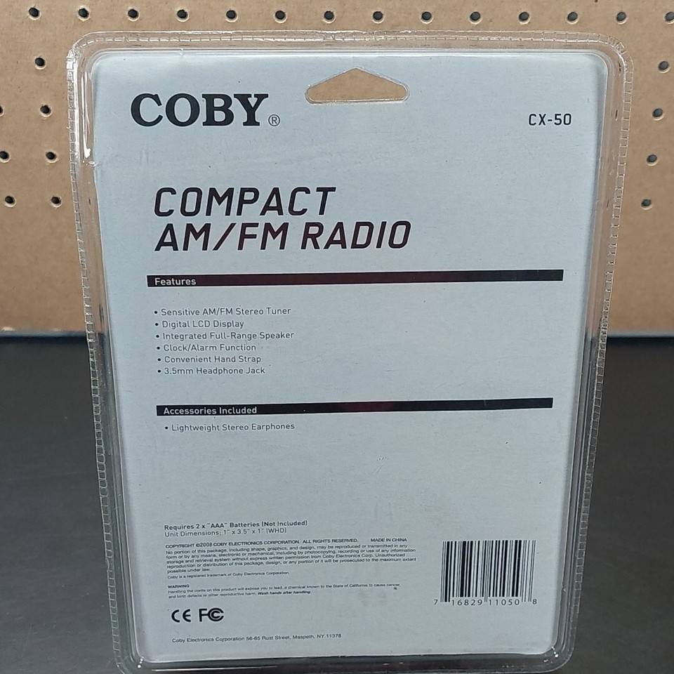 Coby Digital Display AM/FM Radio Model CX-50 716829110508 | eBay