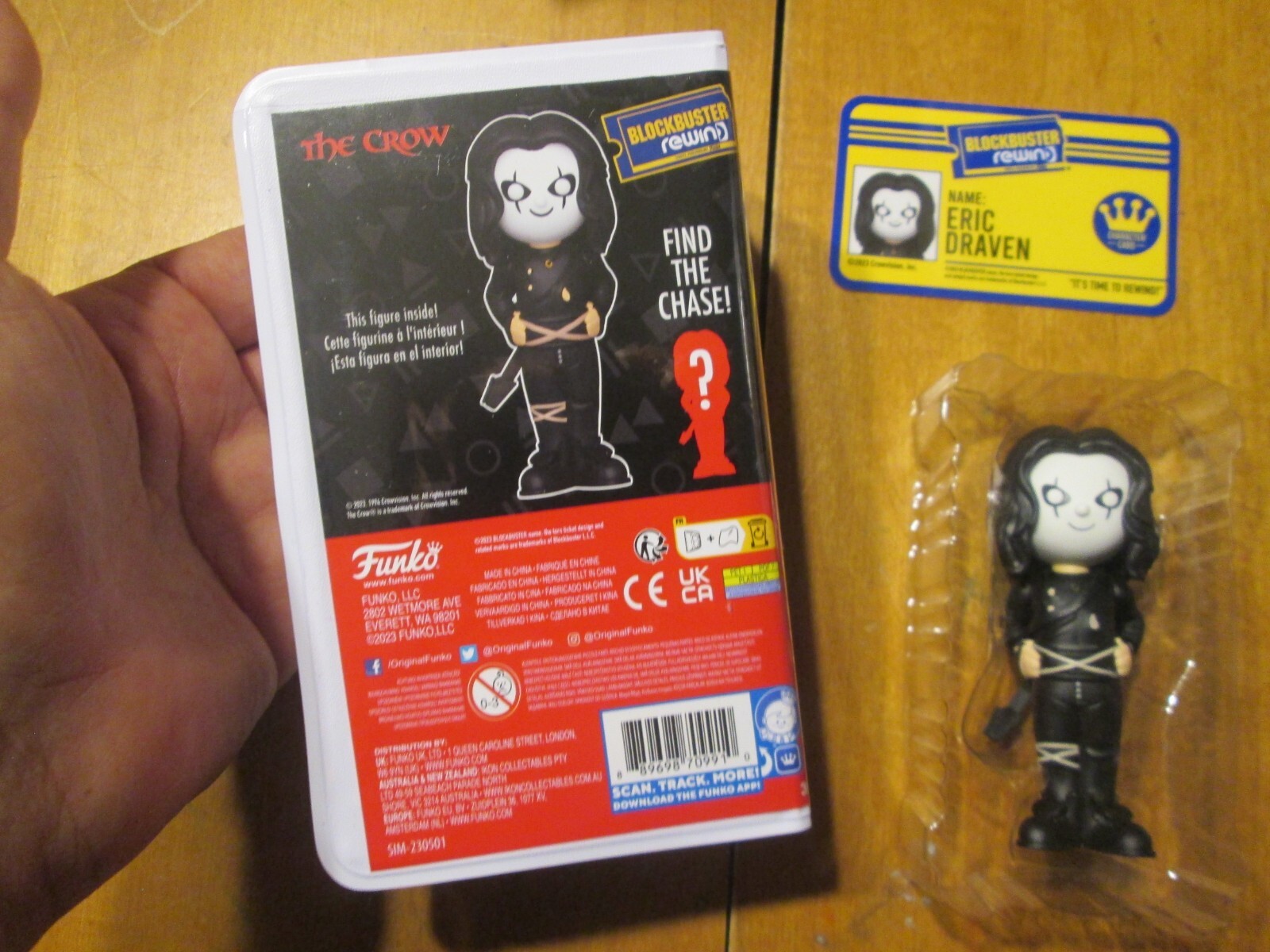 FUNKO POP BLOCKBUSTER REWIND VHS THE CROW ERIC DRAVEN CARD HOT TOPIC | eBay