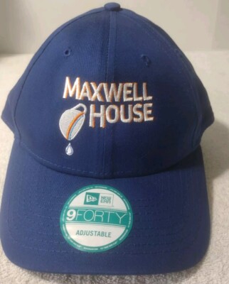 MAXWELL HOUSE STRAP BACK BLUE BASEBALL HAT NEW ERA | eBay