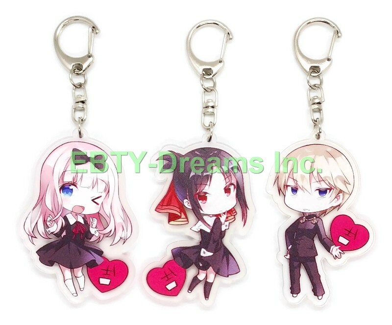 Set of 3 Kaguya-sama Love War Anime Acrylic Keychain Chika Miyuki ...