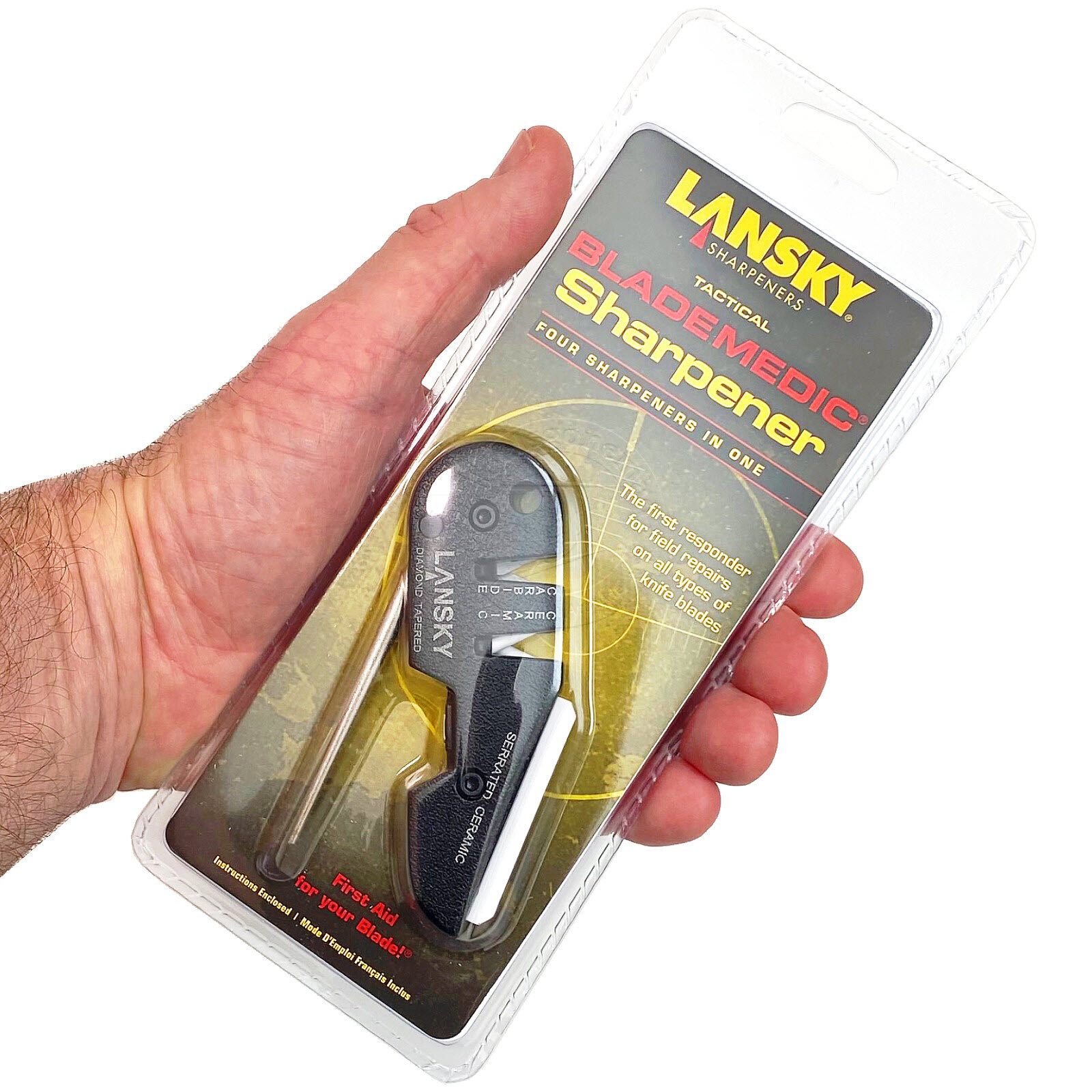 Lansky 5 Hone Knife Sharpening System Set LKCLX - Clamp Mount Oil Medic ...