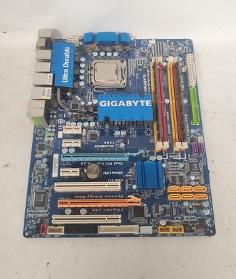Gigabyte GA-EP45-UD3P Intel Core 2 Quad 2.83Ghz Computer Motherboard No ...
