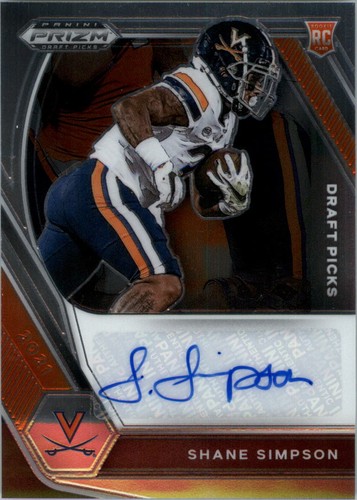 2021 Panini Prizm Draft Picks Autographs #282 Shane Simpson Auto - NM ...