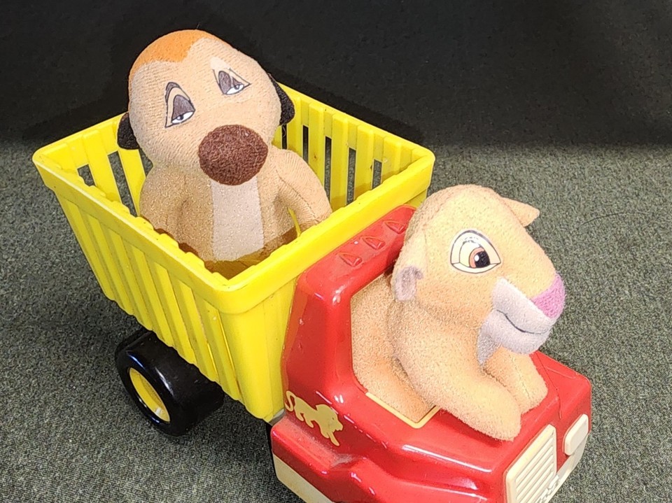 Vintage Tonka Circus Lion Truck Toy & Lion King Stuffies Kiara & Timon ...
