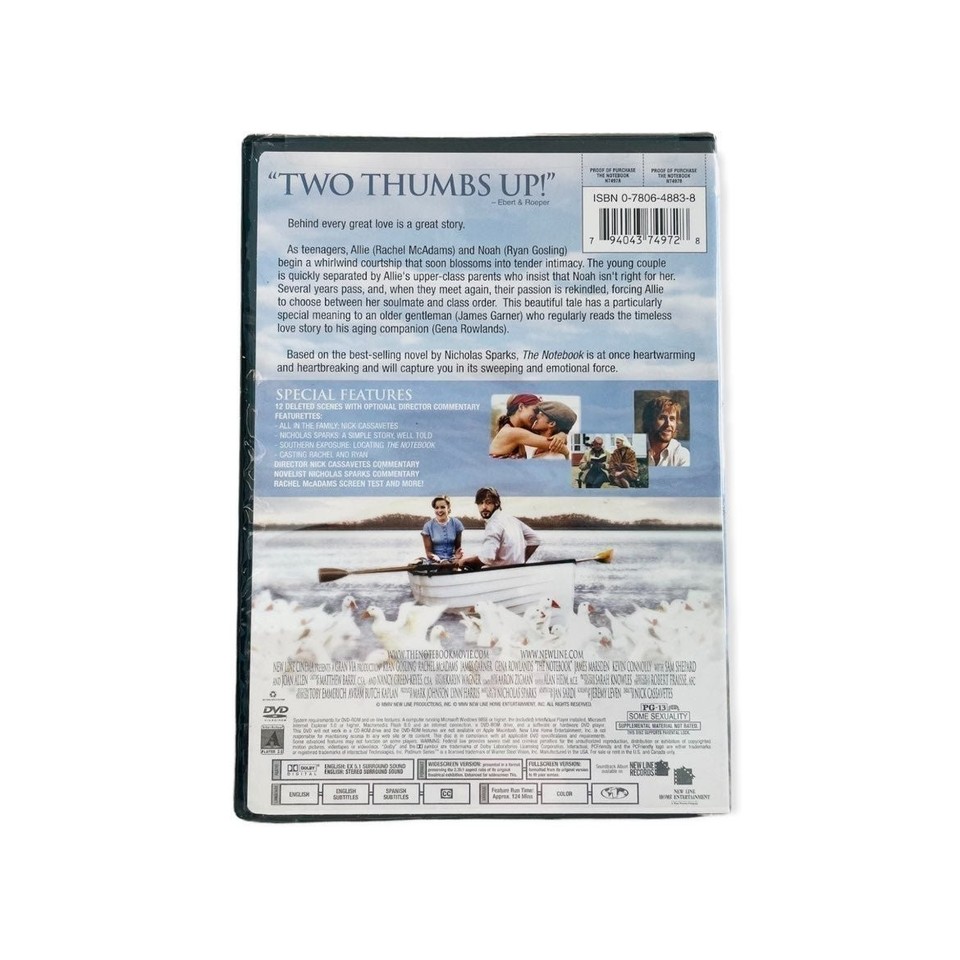 New The Notebook Love Story DVD Movie | eBay