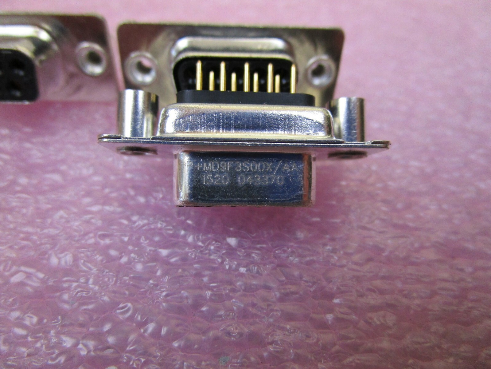 (5 NEW) Positronic DSub Connectors DB-9 Gold Pins MD9F3S00X/AA Mil spec ...