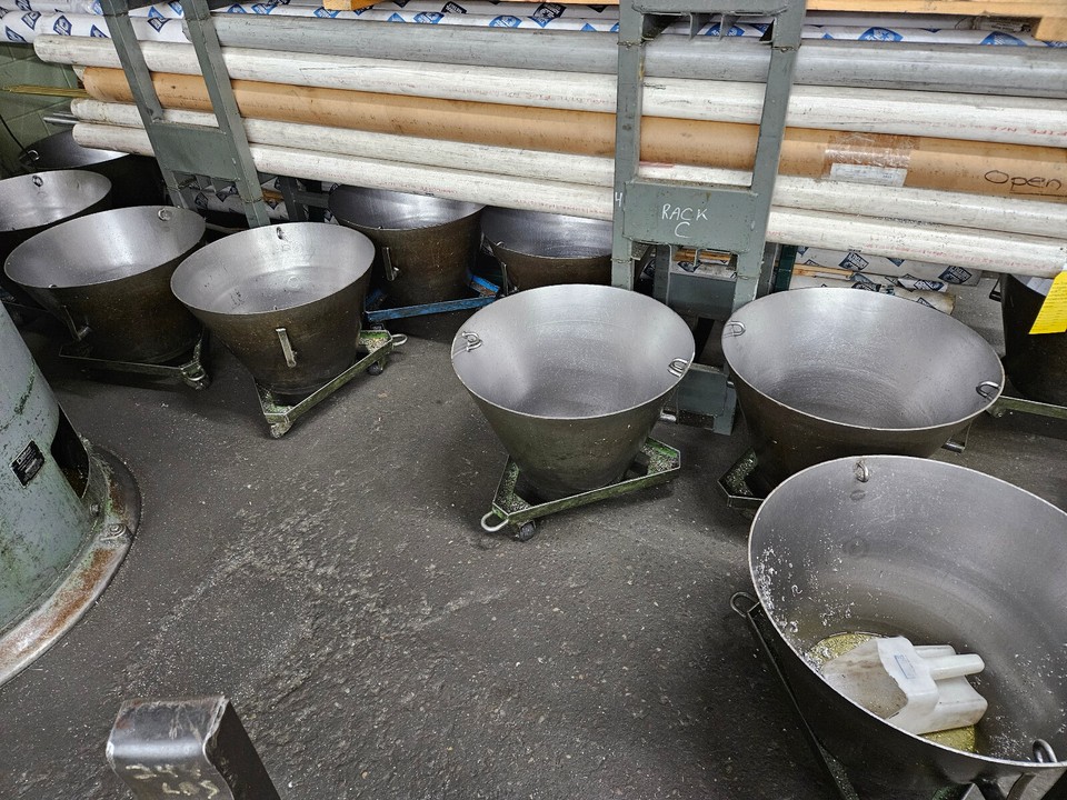 Barrett Chip Spinner 23 Inch Steel Basket-Drum with Wheel Carts | eBay