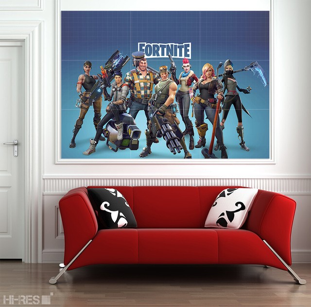 Fortnite Poster on Photo Paper Battle Royale Game Wall Decals Decor Art ...