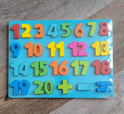 Little Prodigy Toddler Wood Number Puzzle New & Sealed | eBay
