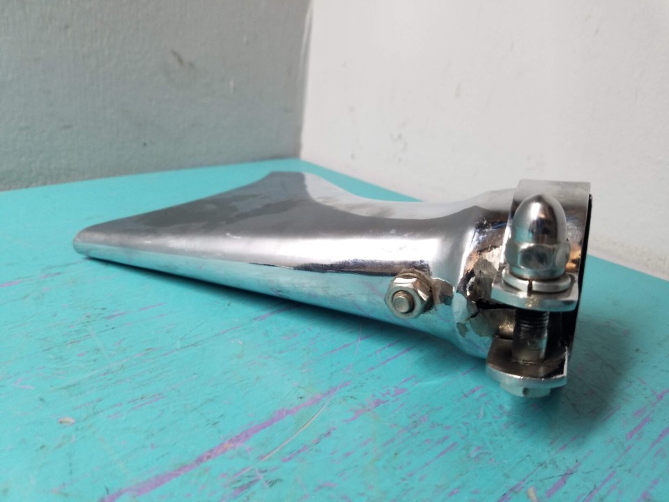 Fishtail Muffler Tip Chopper Exhaust Panhead Knucklehead Superior MCM ...