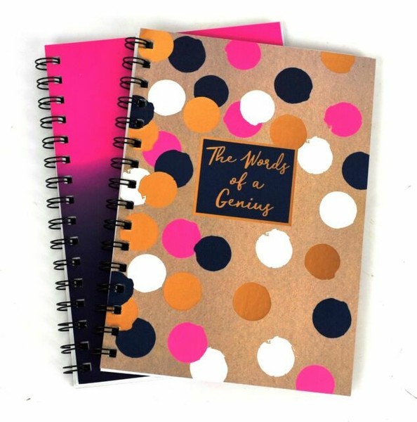 Spotted A5 Spiral Bound Notebook 60 Sheets 120 Pages 70 GSM for sale ...