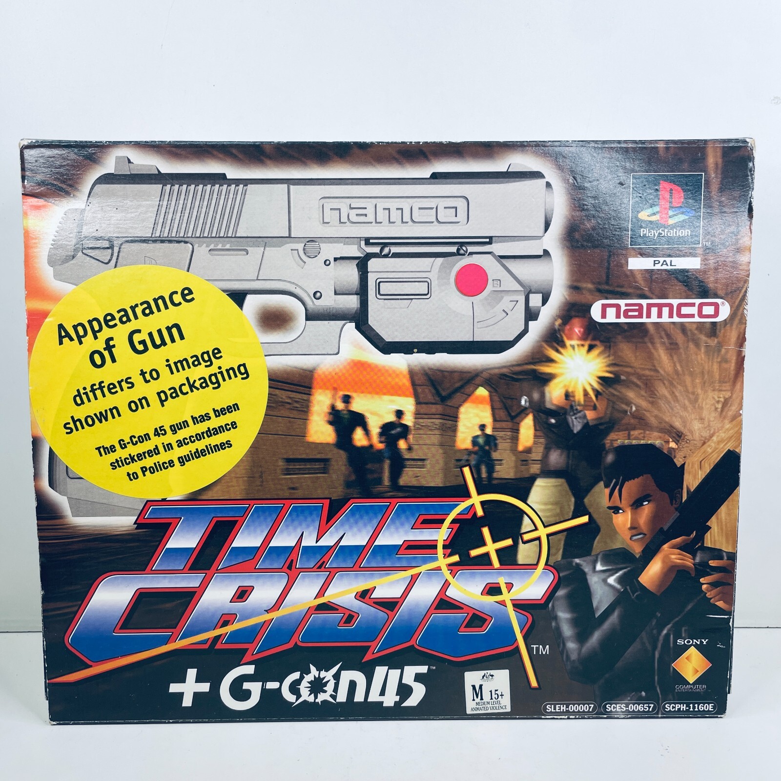 Time Crisis + G-Con Namco Gun NPC-103 PS1 PlayStation 1 PAL - Boxed ...
