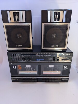 Vintage 1980s Sony Boombox Cfs-w360 Stereo Cassette Receiver Radio ...