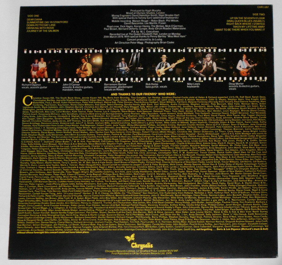 Richard Digance - Live! At the Q.E.H. - original U.K. 12" LP vinyl | eBay