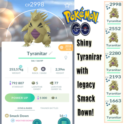 Pokemon Tyranitar Shiny