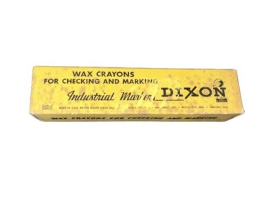 Vintage Dixon Industrial Markers 9 Red Wax Crayons Checking Marking ...