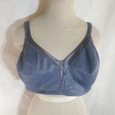 Playtex Womens Sleek And Smooth 18 Hour Full Coverage Bra Blue Wire ...