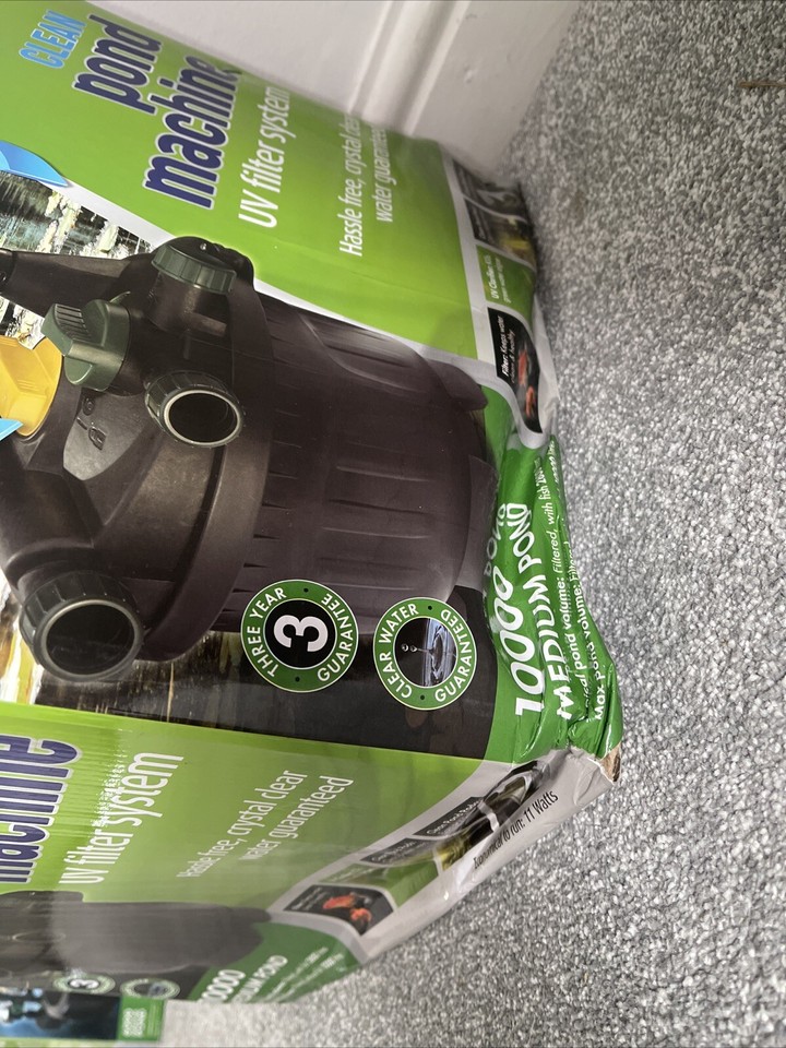 Blagdon Clean Pond Machine 10000 Pond Filter with Free 6 Pack of Clean ...