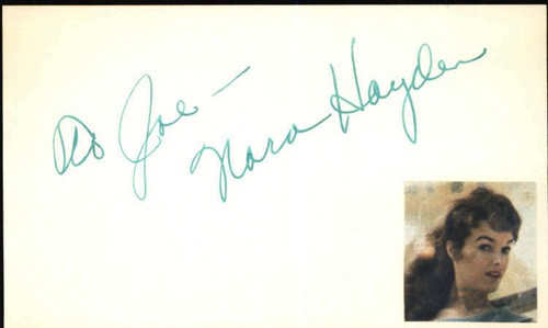 Nora Hayden D.2013 Actress Signed 3" x 5" Index Card | eBay