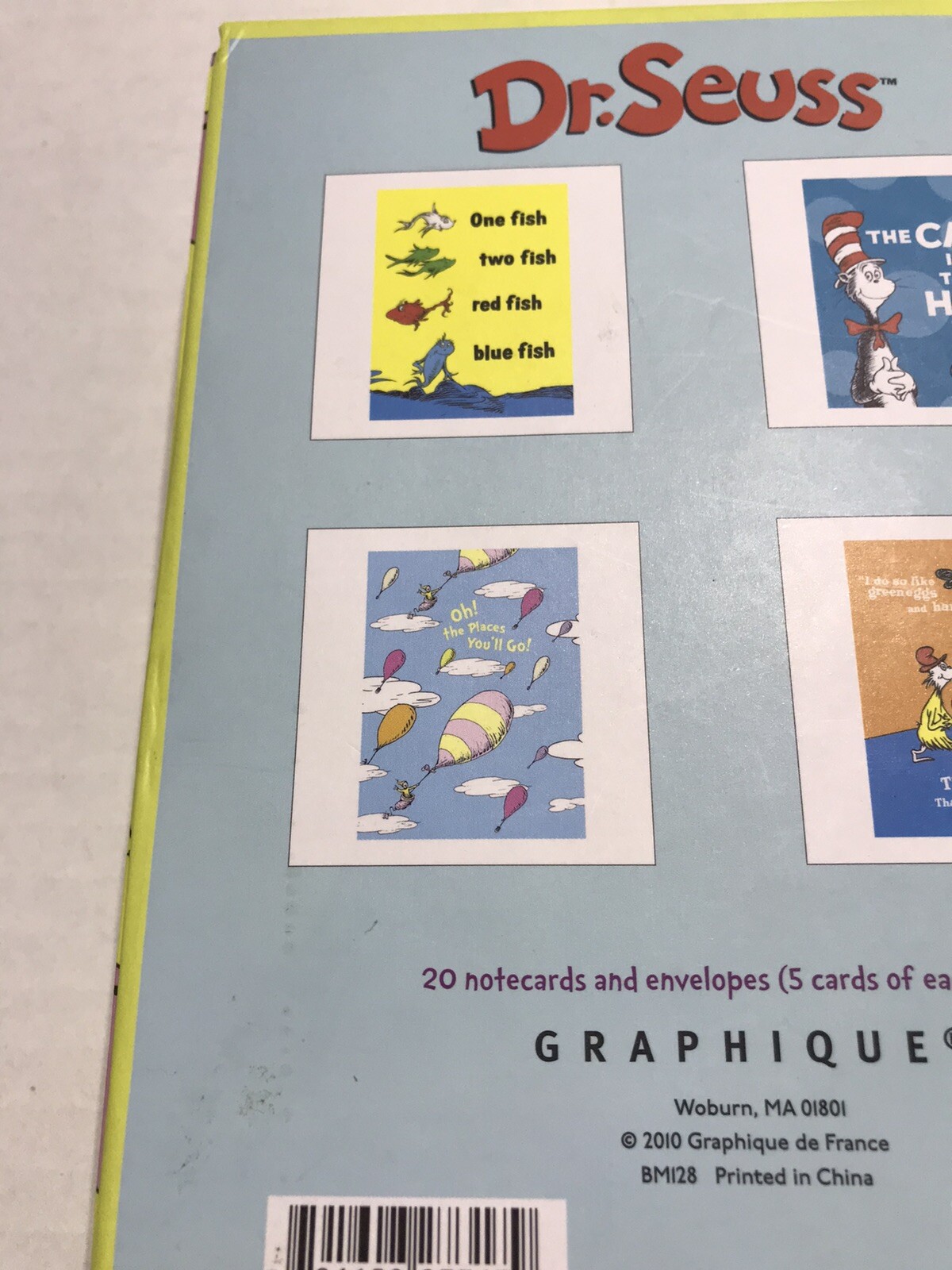 Oh! the Places you’ll Go! Dr. Seuss 20 Note Cards Box Set 4 Varieties ...