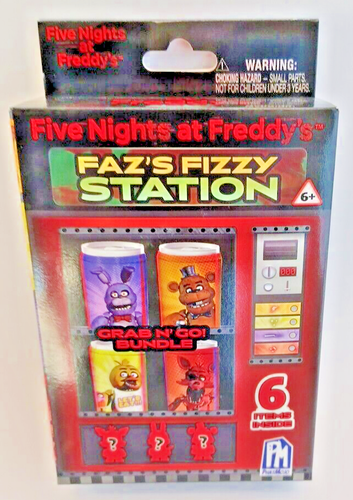Five Nights at Freddy’s FAZ'S FIZZY STATION 6 PIECE BLIND BOX 3 MYSTERY ...