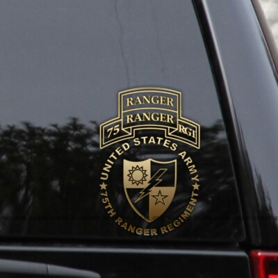 US Army 75th Ranger Regiment Scroll Tab Vinyl Decal Sticker | eBay