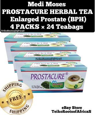 4X Medi-Moses Prostacure Herbal Tea Enlarged Prostate (BPH) - 24teabags ...
