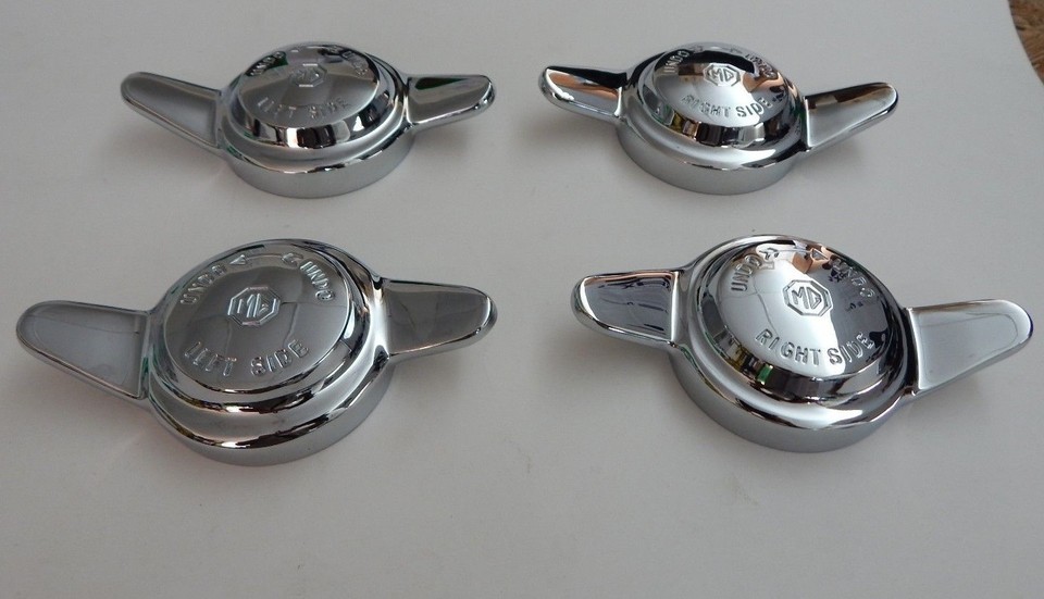 New Set of 4 Knock-Off Knockoff Nuts for Wire Wheel MG Midget MGB 8TPI ...