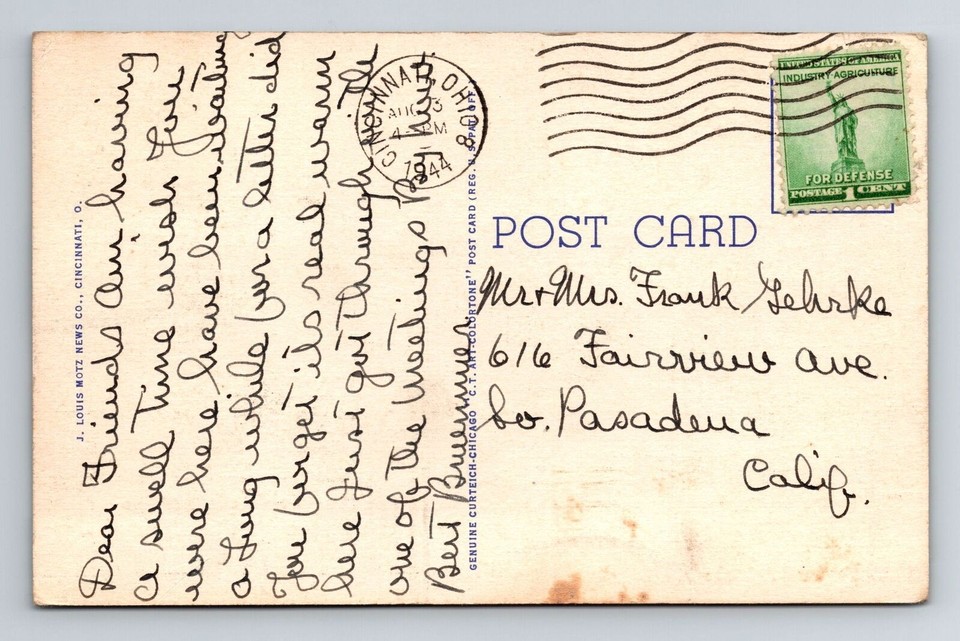 Cincinnati OH-Ohio, The Cincinnati General Hospital, Vintage c1944 ...