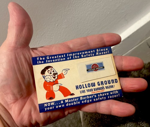 •SUPER RARE!• PAL Hollow Ground Razor SAMPLE CARD - 1930’s VTG NOS ...